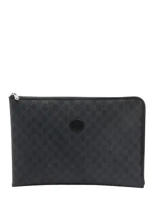 Gucci Gg Supreme Clutch Bag - Black
