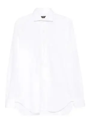 BARBA NAPOLI Spread-collar Shirt - White
