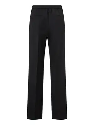 Peserico Pressed-crease Elasticated-waist Trousers - Black