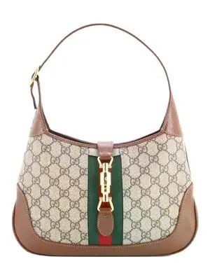 GUCCI Gucci Jackie 1961 GG Coated Canvas Small Hobo Bag