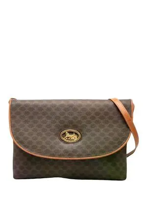 Celine Macadam Crossbody Bag - Brown