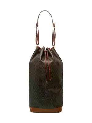SAINT LAURENT Saint Laurent Monogram Coated Canvas Bucket Bag