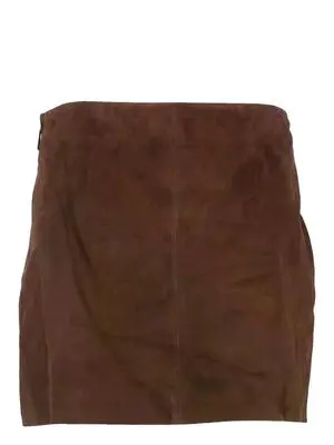ARMA Melody Suede Mini Skirt - Brown