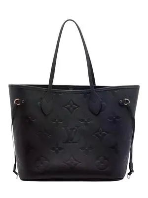LOUIS VUITTON Monogram Giant Empreinte Neverfull Mm Tote Bag - Black
