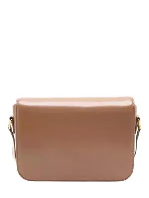 Celine Celine Shiny Calfskin Triomphe Crossbody Bag Brown