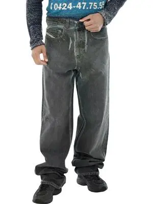 DIESEL® 2001 D-macro-s Loose-fit Jeans - Grey