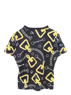 Hermès 2000s Graphic Print Short Sleeve T-shirt - Blue