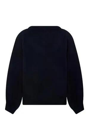 LISA YANG Ribbed-trim Crew-neck Sweater - Blue
