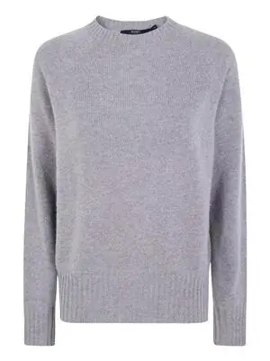 Seventy Cashmere Raglan Sleeve Sweater - Grey