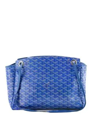 Goyard Rouette Pm Shoulder Bag In Coated Canvas - Blue