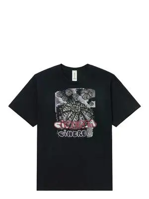 WESTFALL Graphic-print Layered-sleeve T-shirt - Black