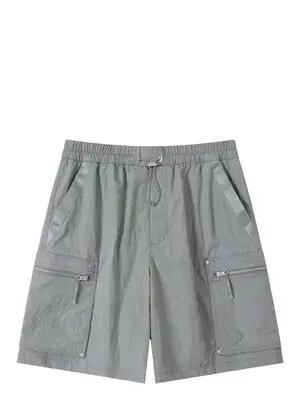 SPOONYARD Cargo Shorts With Zip Pockets - Grey