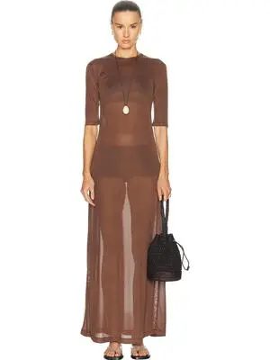 THE PARK Ramya Maxi Dress - Chocolate