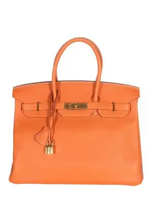 Hermès Togo Birkin 35 Ghw - Orange