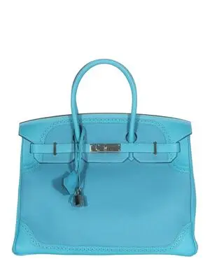 Hermès Birkin 35 Togo Leather Handbag - Blue
