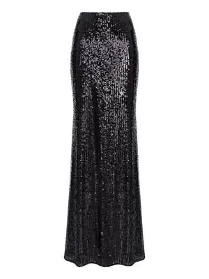AURELIANA Sequined Maxi Skirt - Black