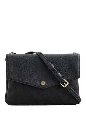 Shopbop Louis Vuitton Empreinte Twice Shoulder Bag - Black