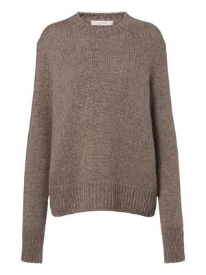 THE ROW Pato Cashmere Sweater In Charcoal Melange - Grey