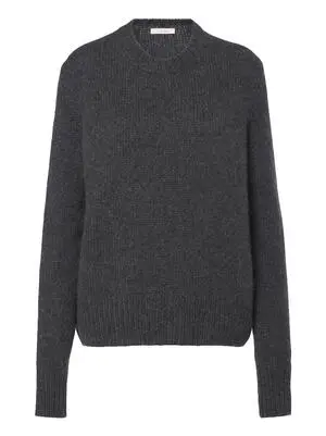 THE ROW Pato Cashmere Sweater In Charcoal Melange - Grey