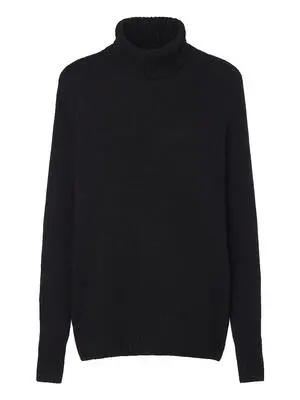 THE ROW Plira Cashmere Turtleneck Sweater - Black