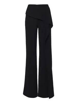 Roland Mouret Draped Wide-leg Pants - Black
