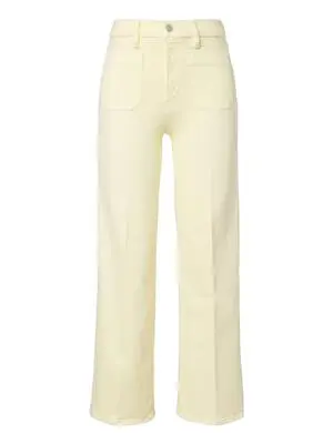 FRAME Anchor Cropped Straight Jeans - Yellow