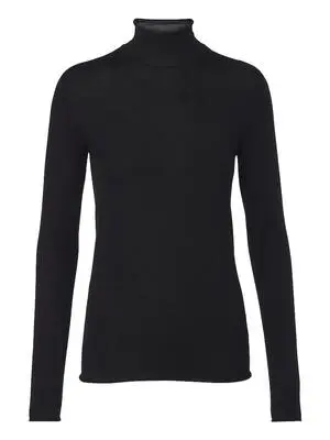 THE ROW Phaed Ribbed-knit Cashmere Sweater - Black