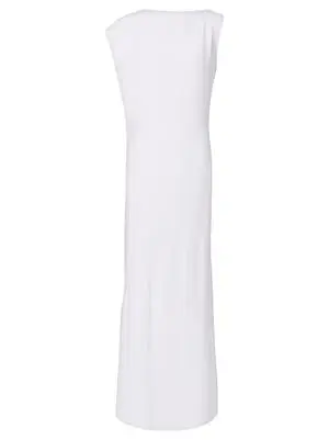 Jacquemus Drapée Jersey Maxi Dress - White