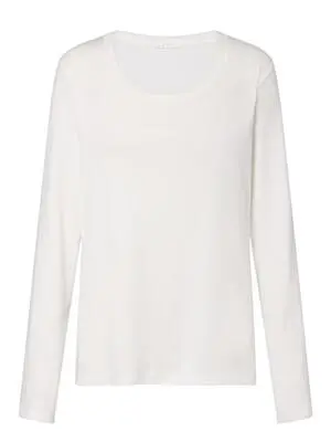 THE ROW Kalto Cotton Jersey Top - White