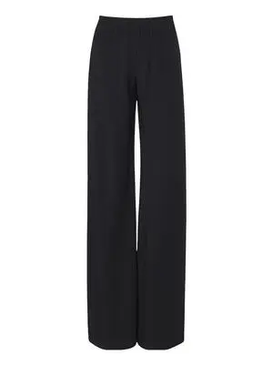 THE ROW Gala Wool Wide-leg Pants - Black