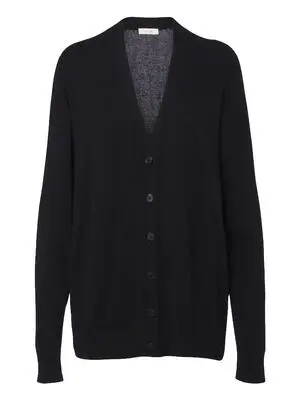 THE ROW Pelagia Cashmere Cardigan - Black