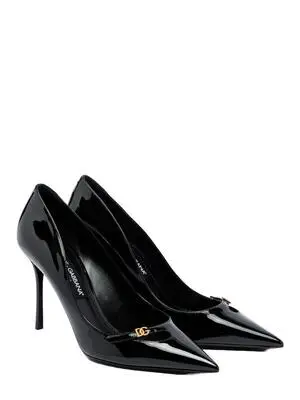 Dolce & Gabbana Dg Patent Leather Pumps - Black