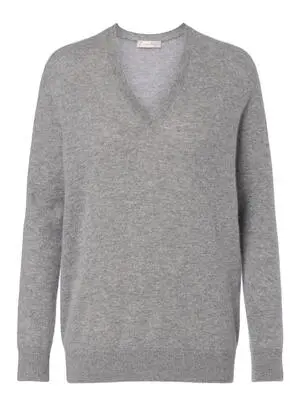 THE ROW Phora Cashmere Sweater - Grey