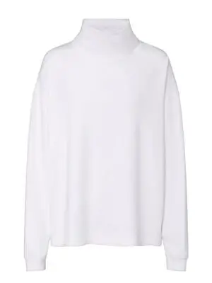 THE ROW Kelta Cotton Turtleneck Sweater - White