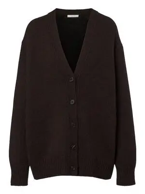 THE ROW Pranavi Cashmere Cardigan - Brown