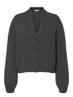 THE ROW Poynta Cashmere Cardigan - Grey
