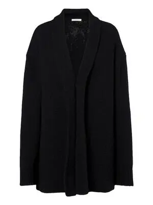 THE ROW Parry Cashmere, Wool, And Silk Cardigan - Black