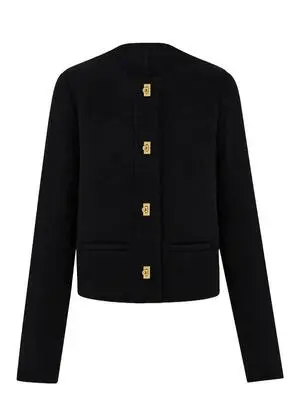 FERRAGAMO Jackets Cropped Jackets - Black