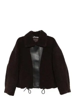 Sportmax Jackets Faux Fur & Shearling Jackets - Brown