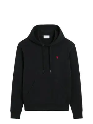 AMI AMI PARIS Ami De Coeur Embroidered Organic Cotton Hoodie