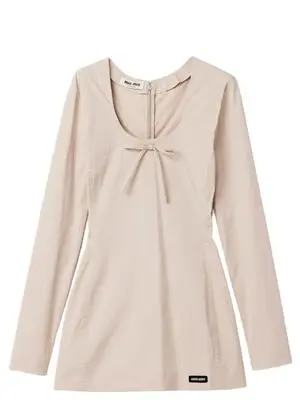 Miu Miu Neutrals Dresses Day Dresses - Cream