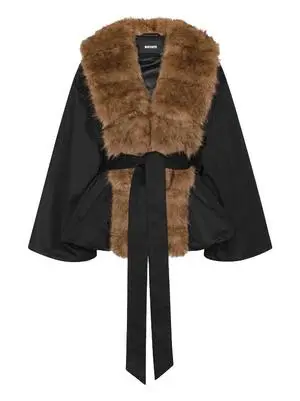 ROTATE BY BIRGER CHRISTENSEN Jackets Faux Fur & Shearling Jackets - Black