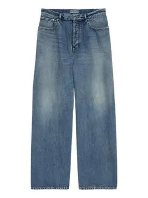 Balenciaga Baggy Fit Jeans Dark - Blue