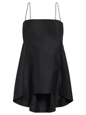 Balenciaga Babydoll Strap Dress - Black