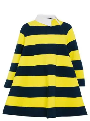 A.W.A.K.E. Mode Knitted Stripe Flared Mini Dress - Multi