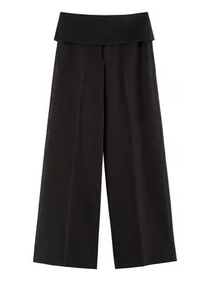 Arakii Waist Edge Wide-leg Pants - Brown