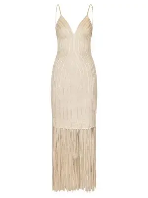 ANDRES OTALORA M/area Lenta Fringed Maxi Dress - Ivory