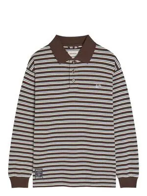 DAMSON MADDER Remie Striped Cotton Rugby Top - Multicoloured