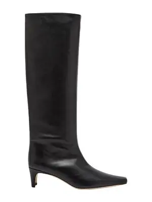 Staud Wally Leather Knee-high Boots - Black