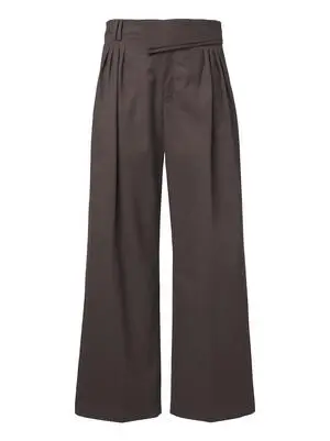 KIKO KOSTADINOV Dieze Cotton Wide-leg Pants - Brown